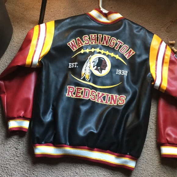 NFL | Jackets & Coats | Washington Redskins Vintage Leather Varsity ...